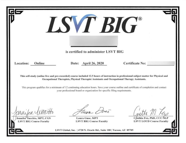 【LSVT BIG認定講習会2020年】コロナの影響でオンライン研修会になったよ